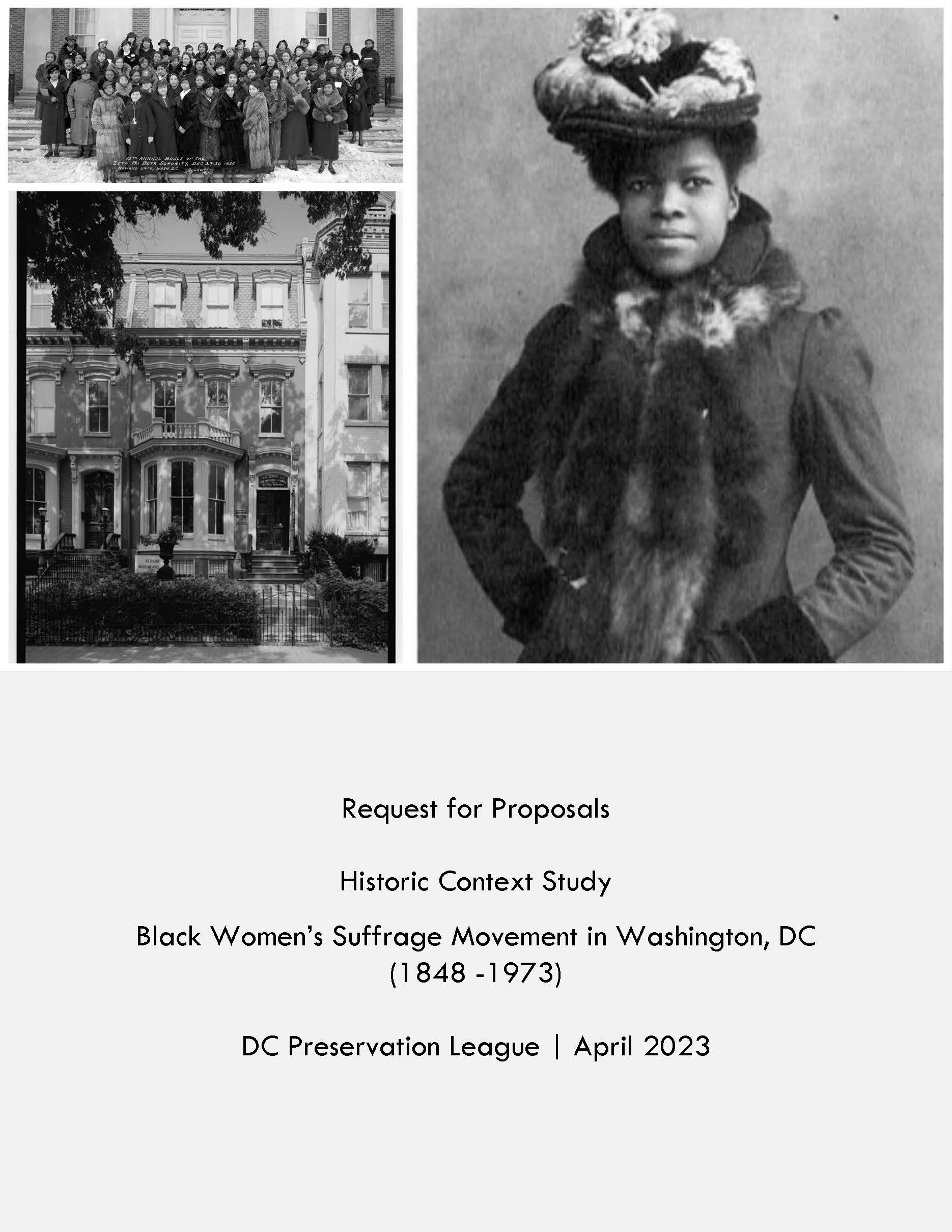 Request for Proposals: Black Women’s Suffrage Movement in Washington ...